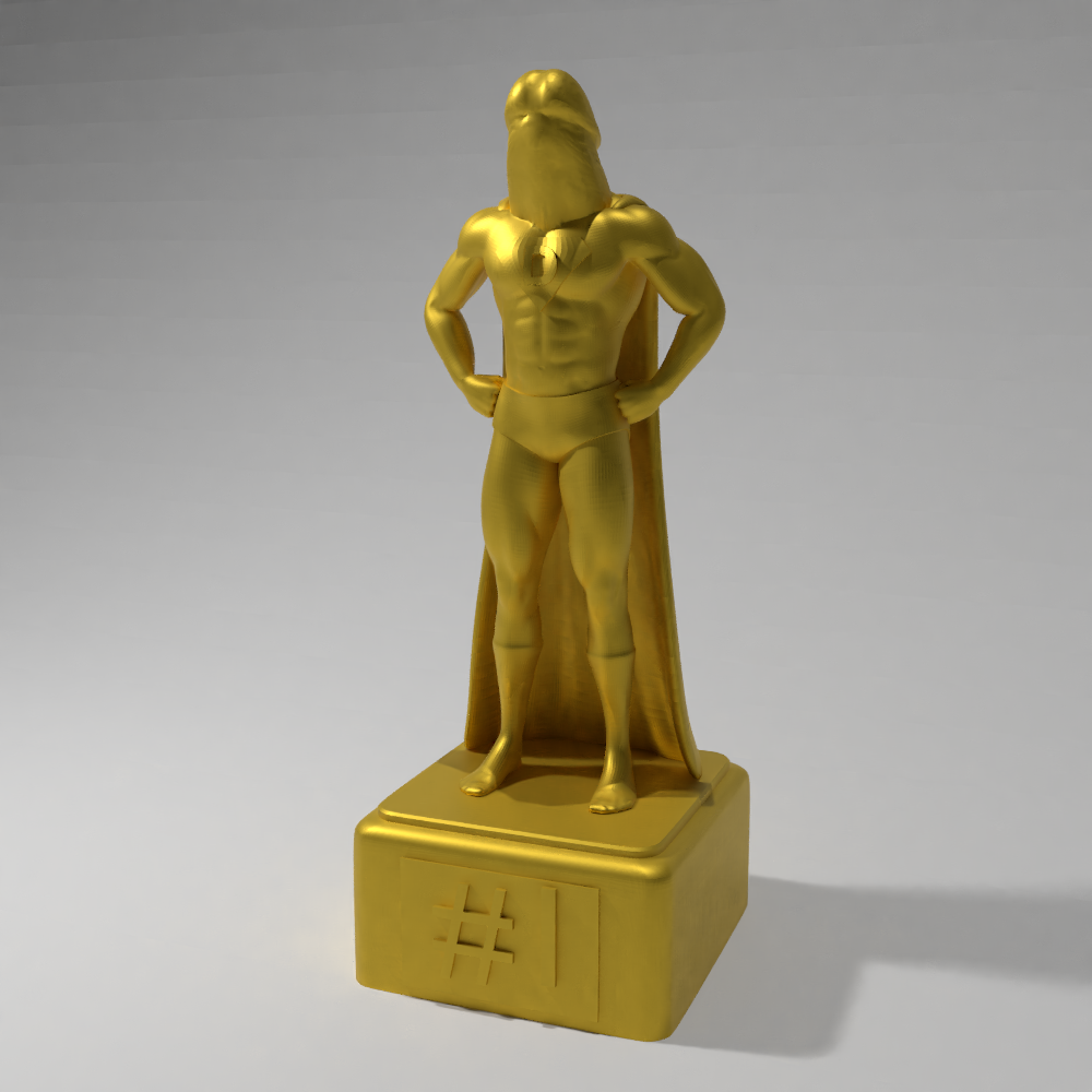 Free STL file Number One Dickhead Award・3D printable design to download ...