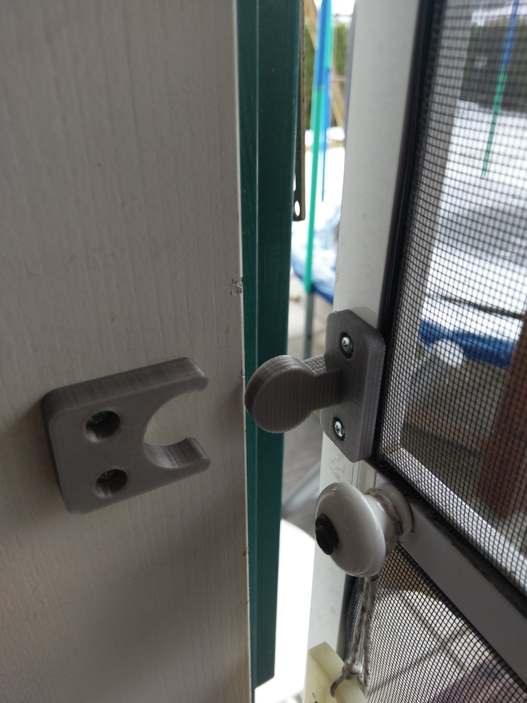 Free 3D file Snap-lock (for garden door)・3D printer design to download ...