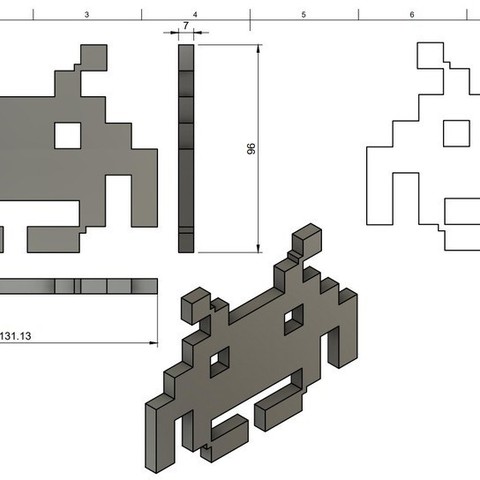 Download free STL file space_invader • Model to 3D print ・ Cults