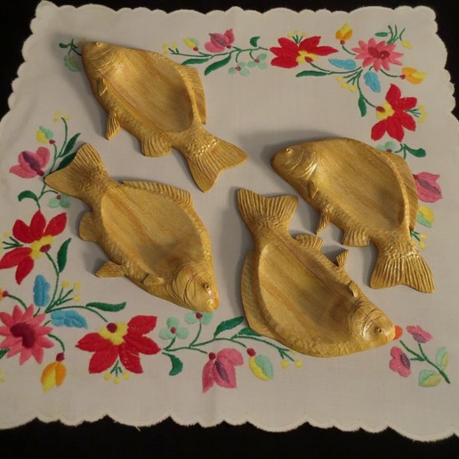 Download OBJ file fish wooden plate • 3D printable design ・ Cults