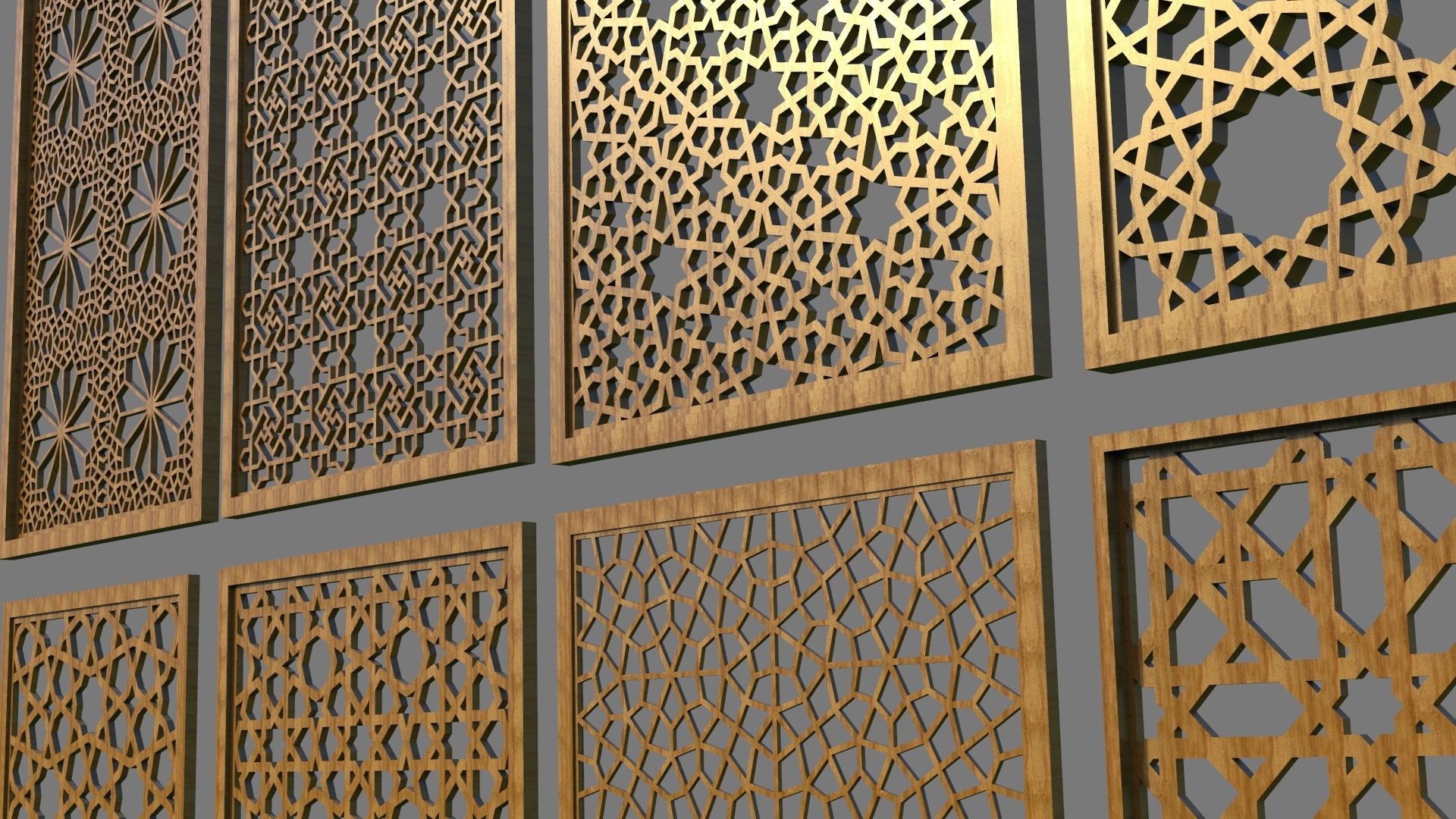 3D file Islamic panels pack・3D printer design to download・Cults