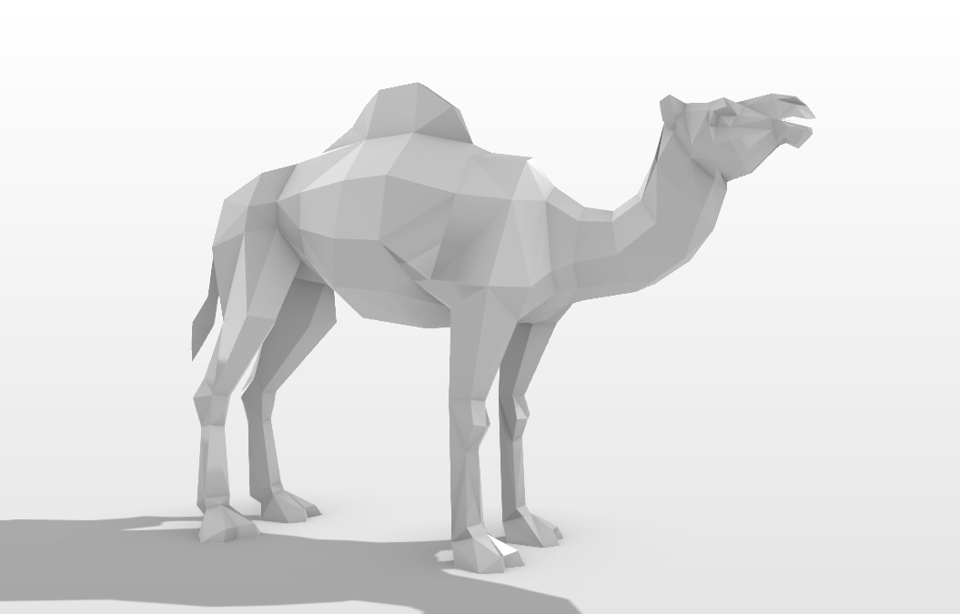 STL file Camel Low pOLY・3D printer design to download・Cults