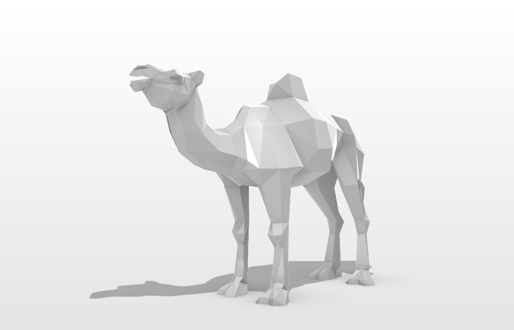 STL file Camel Low pOLY・3D printer design to download・Cults