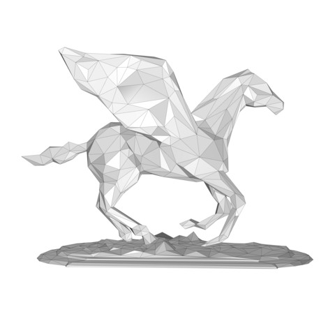 Download 3D model Pegasus low poly ・ Cults