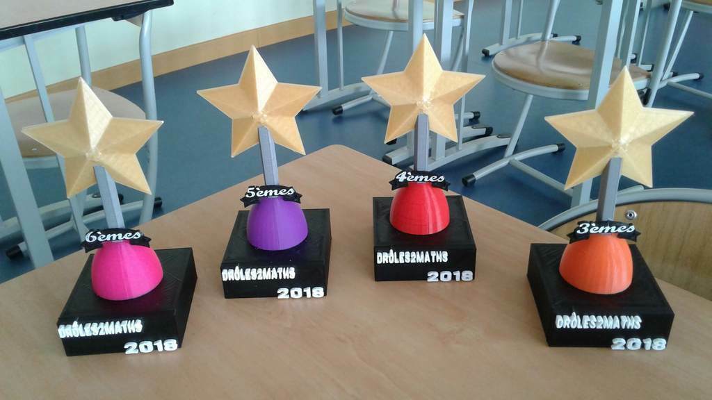Free 3D file Maths Trophy 2018 🏆・3D print design to download・Cults