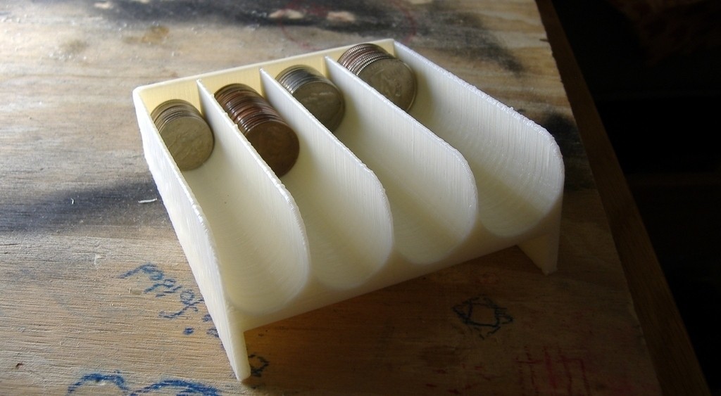 Free STL file Coin Organizer (US)・3D printer model to download・Cults