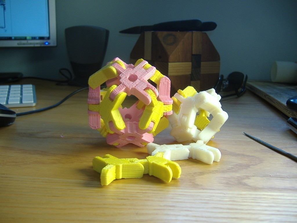 Archivo STL gratis Mini verticilos de poliedro a presión・Modelo de ...