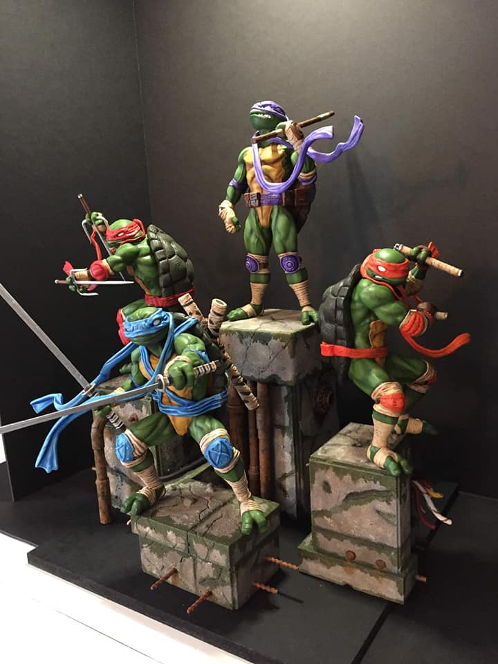 3D file Fan Art - TMNT Diorama Set 3D print model・3D print design to ...