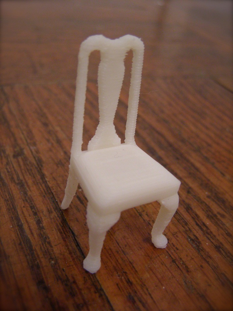 Free STL file Miniature Queen Anne Chair・Design to download and 3D ...