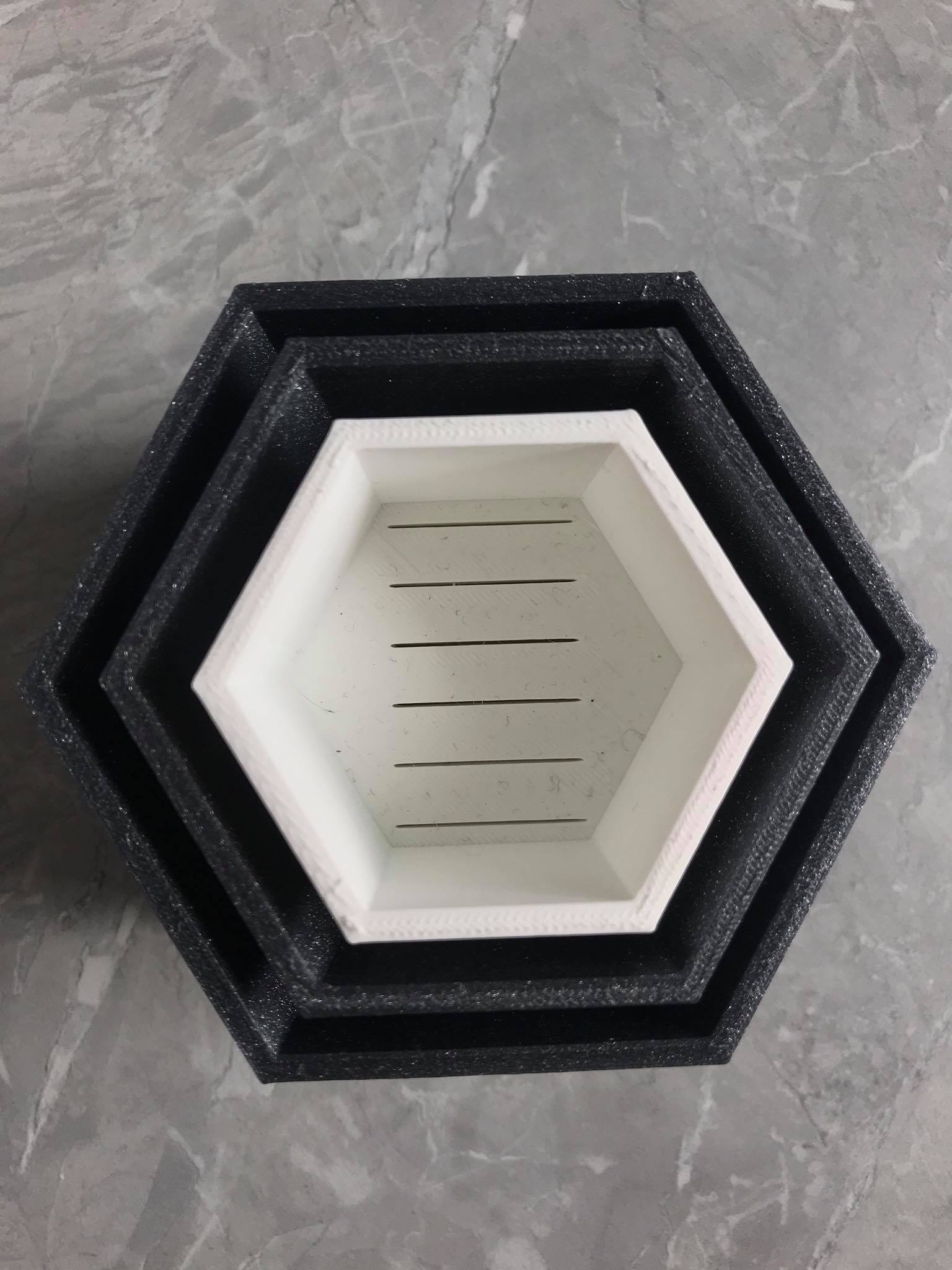 Download STL file Hexagonal flower pot • 3D printing object ・ Cults