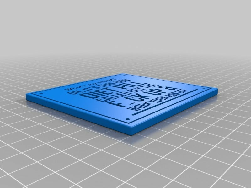 Free STL file Secret Plaque・3D print design to download・Cults
