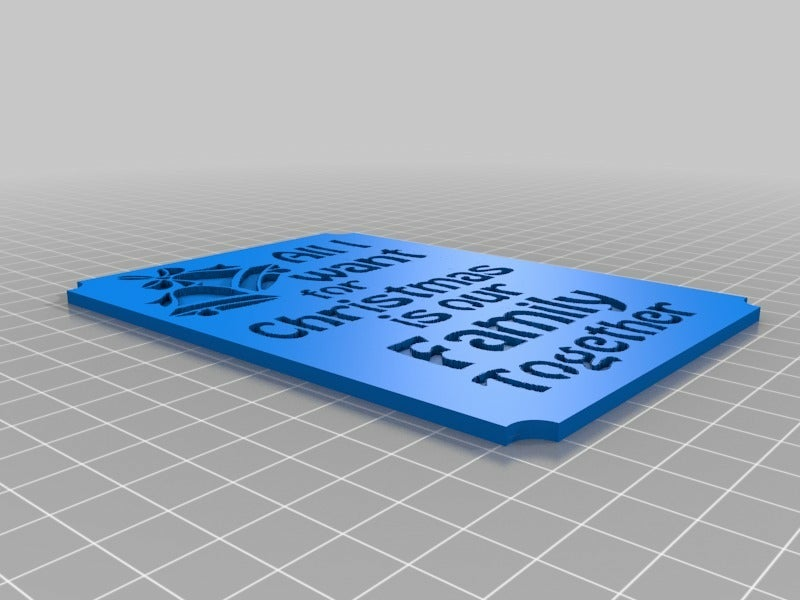 Free STL file Christmas Want Plaque・Object to download and to 3D print ...