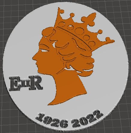 Free 3D file Queen Elizabeth II Plaque・3D printer design to download・Cults