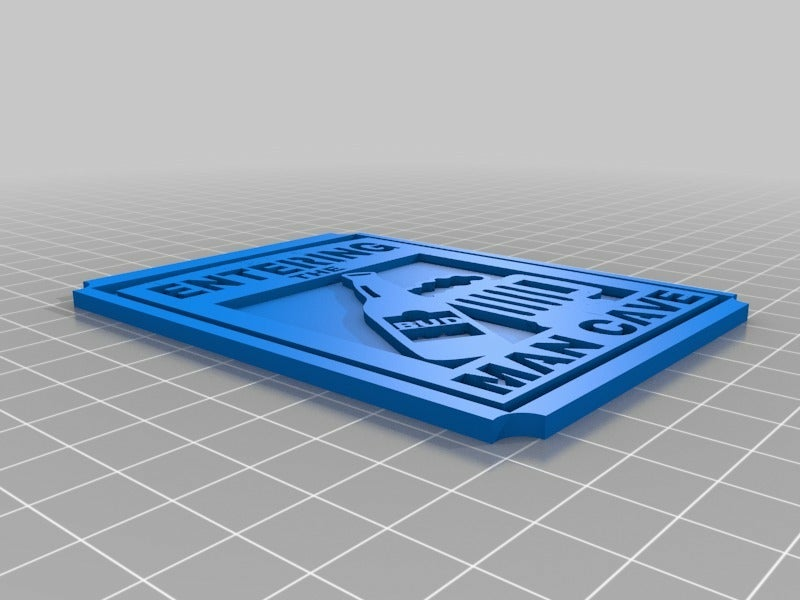 Free STL file Mancave Plate 🎨・3D printing model to download・Cults