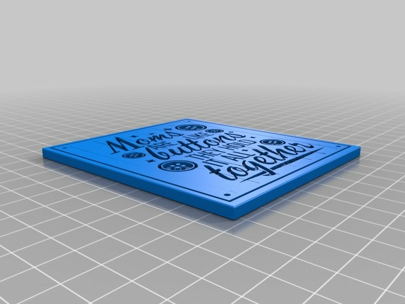 Free STL file Mums Plaque・Template to download and 3D print・Cults