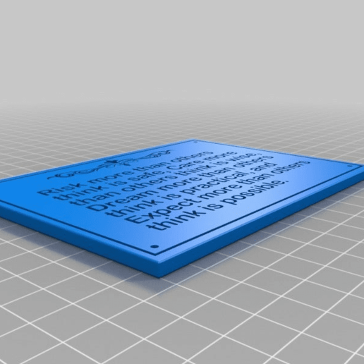 Download free STL file Risk Plaque • 3D printing object ・ Cults