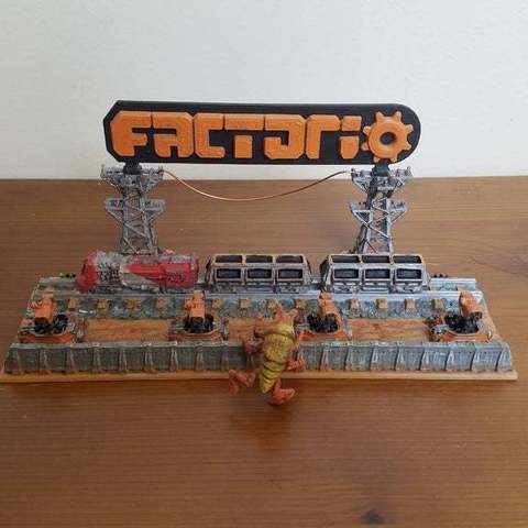 Download free STL file Factorio Diorama • 3D printer object ・ Cults