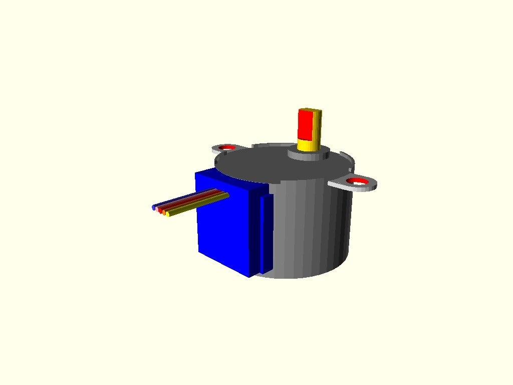 Download free OBJ file The Ultimate Stepper Motor 28BYJ-48 Model ...