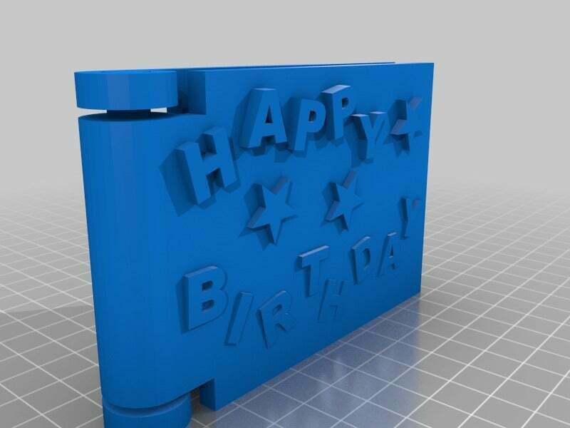 Free STL file Birthday Card・3D printing model to download・Cults