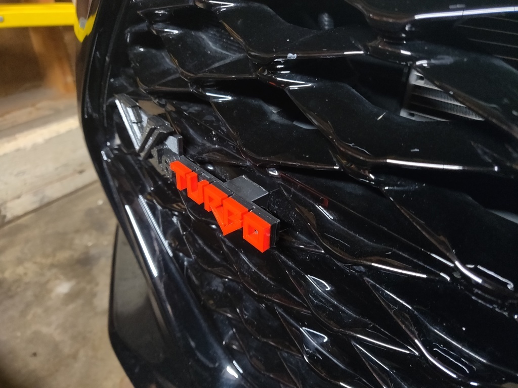 Free 3D file Veloster Gen 2 Front Turbo Badge・3D print design to ...