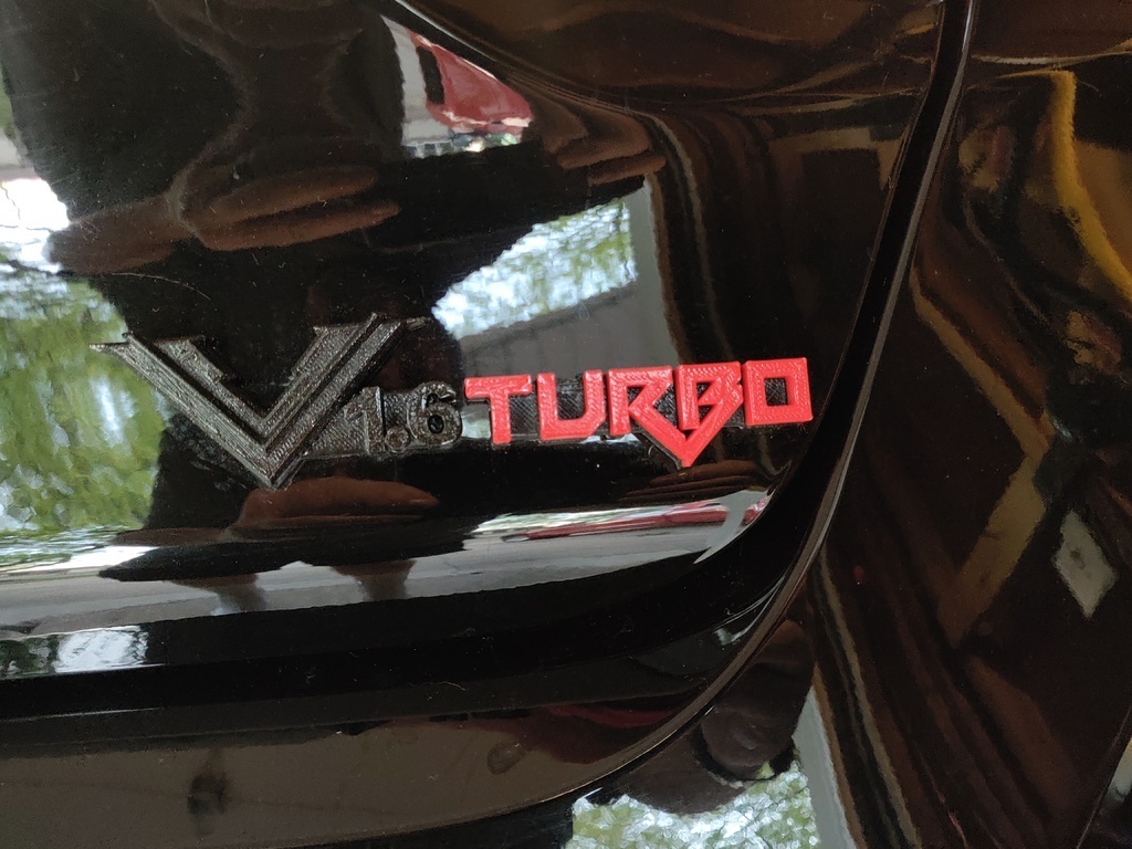 Free 3D file Veloster Gen 2 Rear Badge Flying V1.6 Turbo・3D printable ...