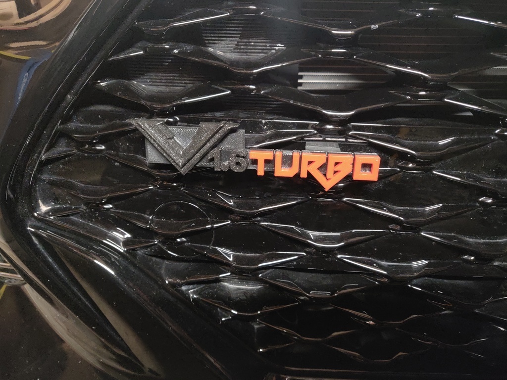 Free 3D file Veloster Gen 2 Front Turbo Badge・3D print design to ...