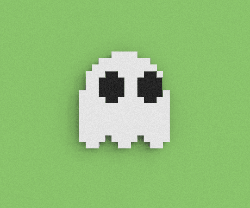 Pacman Ghost Green
