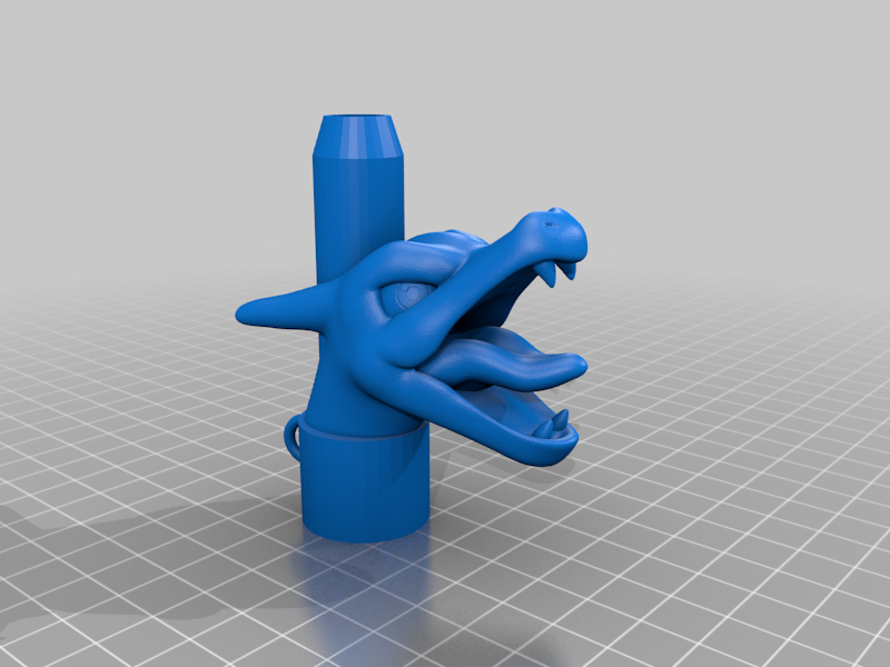 Free STL file Charizard head shisha・Template to download and 3D print・Cults
