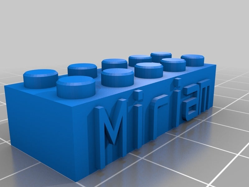 Free STL file Lego Block Miriam・3D printing model to download・Cults