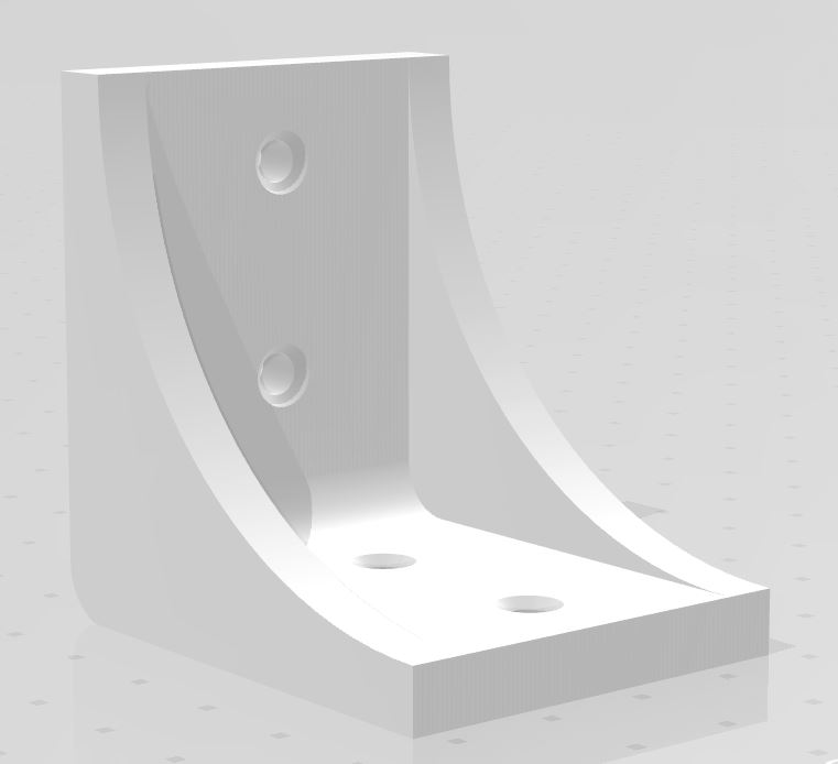 Free STL file Corner bracket・Design to download and 3D print・Cults