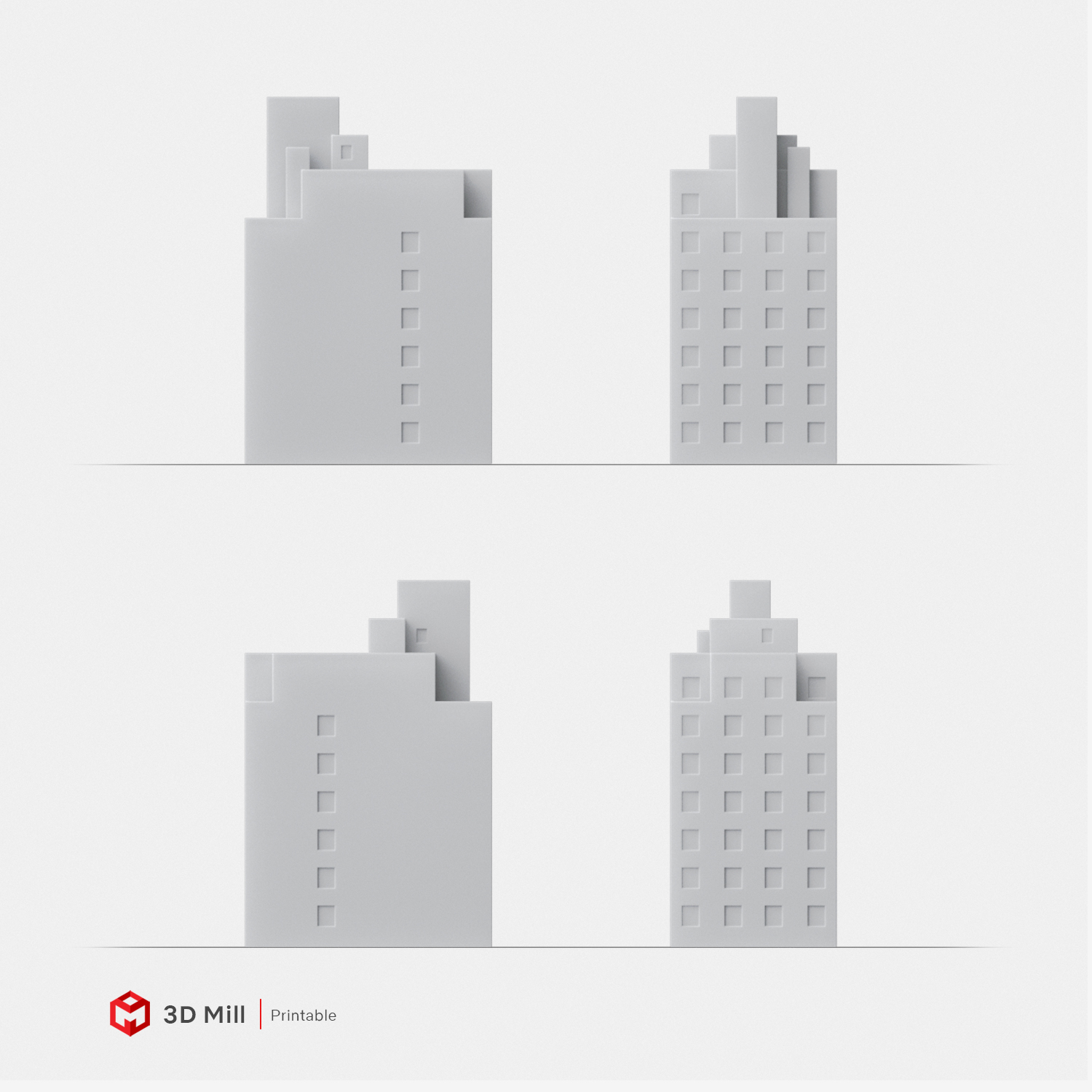 Free STL file 3D Print miniature building RB-US-NY-060・3D print model ...