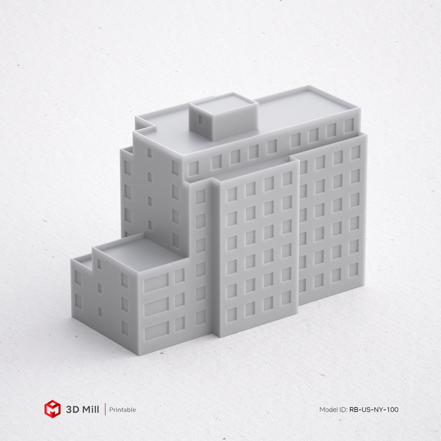 Free STL file 3D Print miniature building RB-US-NY-100 🏗️・Model to ...
