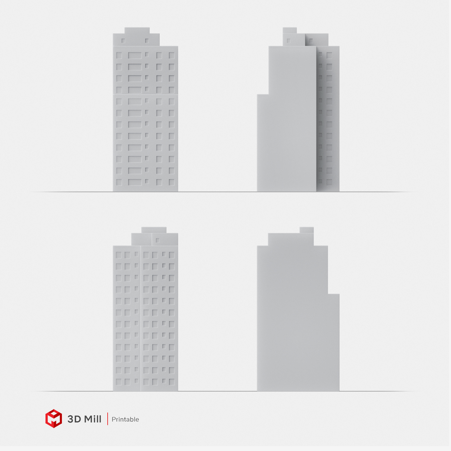 Free STL file 3D Print miniature building RB-US-NY-031・3D printing ...