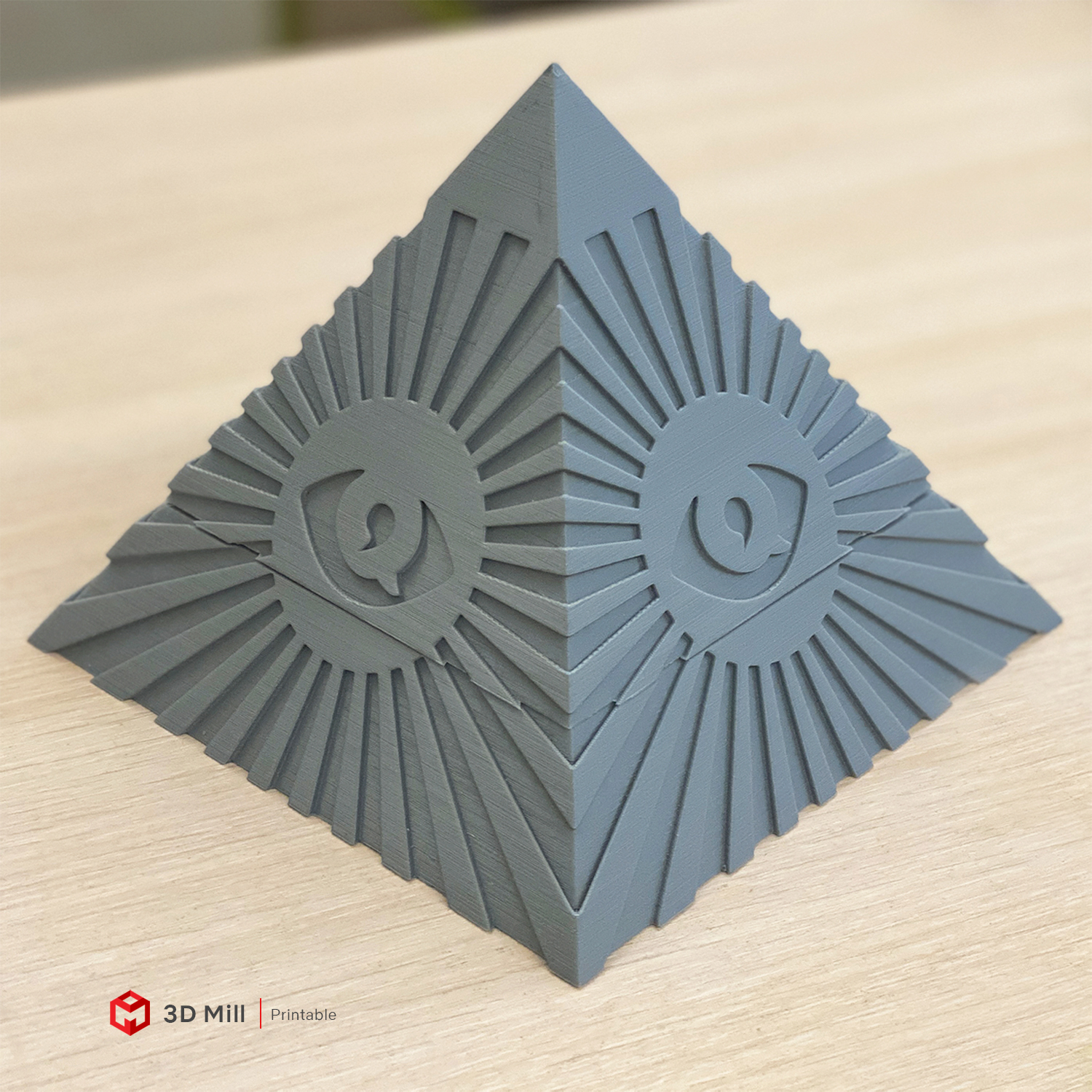 Free STL file Pyramid Stylized Box・3D printer model to download・Cults