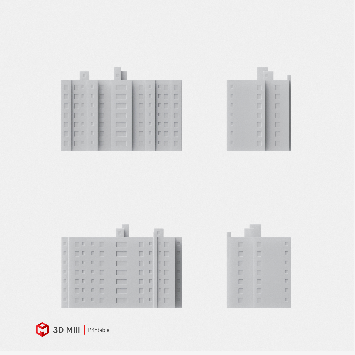 Free STL file 3D Print miniature building RB-US-NY-040・3D printing ...