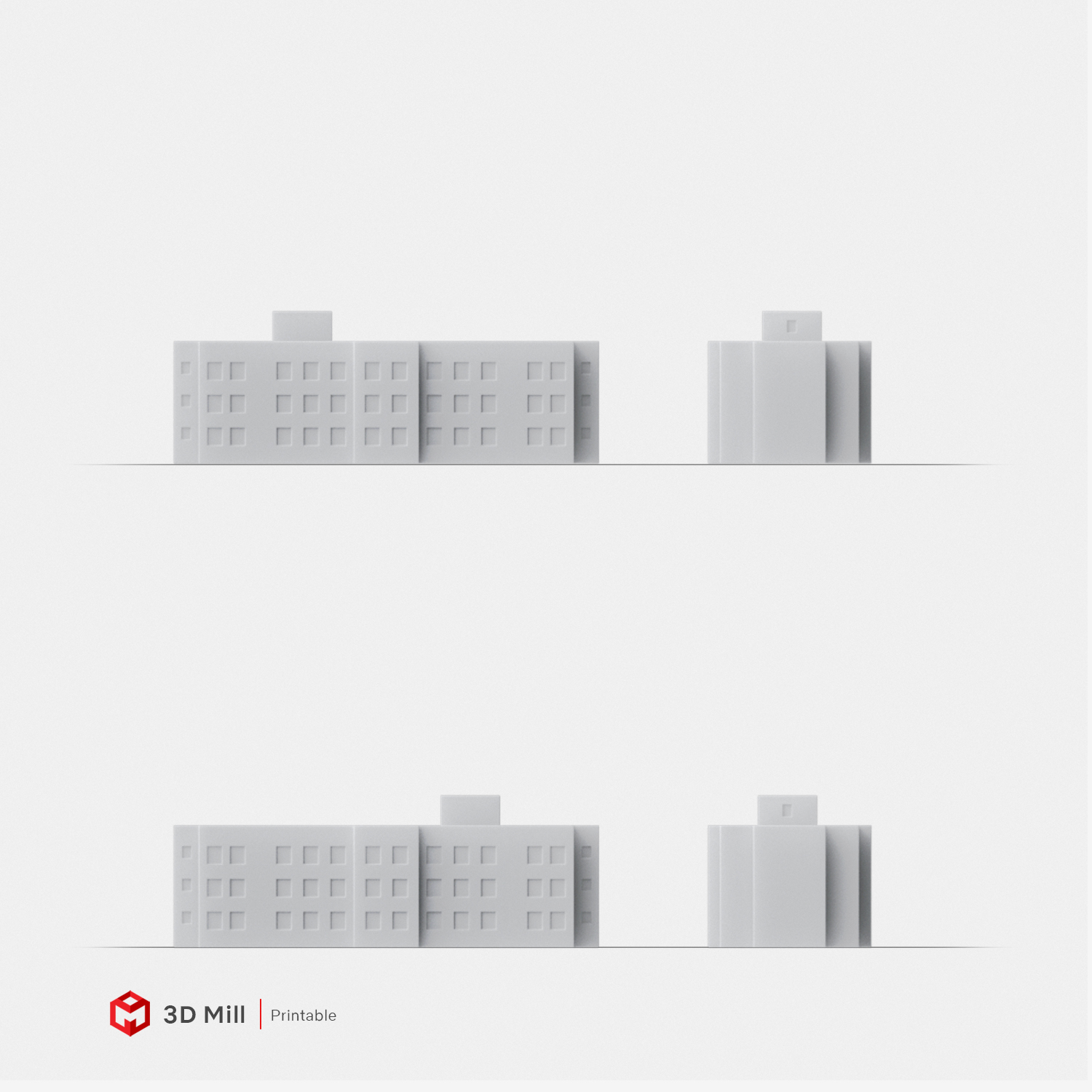 Free STL file 3D Print miniature building RB-SP-MD-009 🏗️・3D print ...