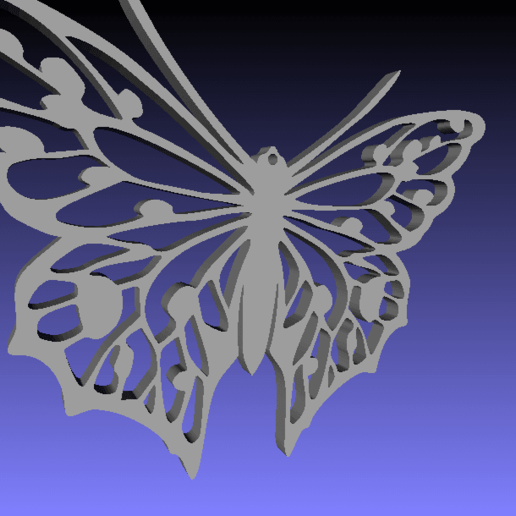 Download STL file Butterfly 2D ・ Cults