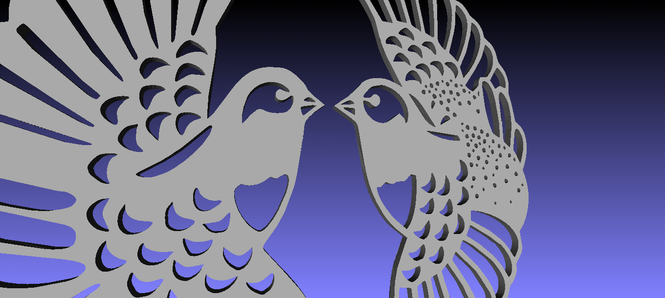 Download STL file 2D Birds • 3D print template ・ Cults