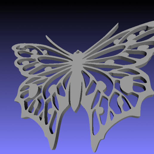 Download STL file Butterfly 2D ・ Cults