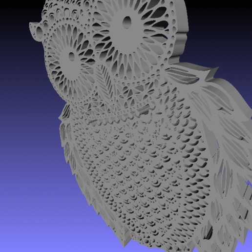 Download STL file OWL II (Owls) 2D • Model to 3D print ・ Cults