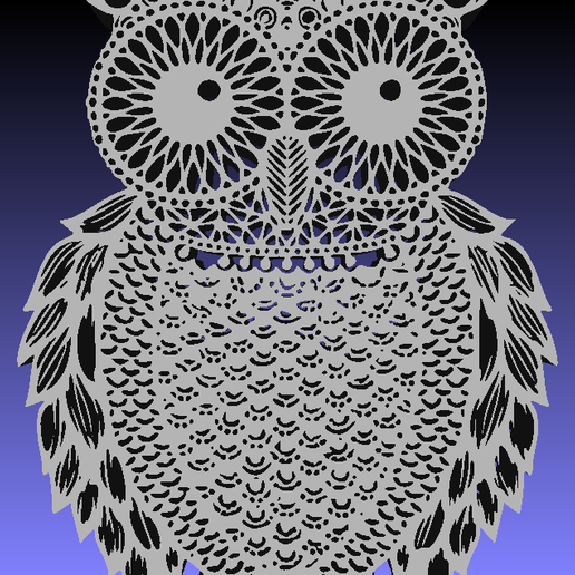 Download STL file OWL II (Owls) 2D • Model to 3D print ・ Cults