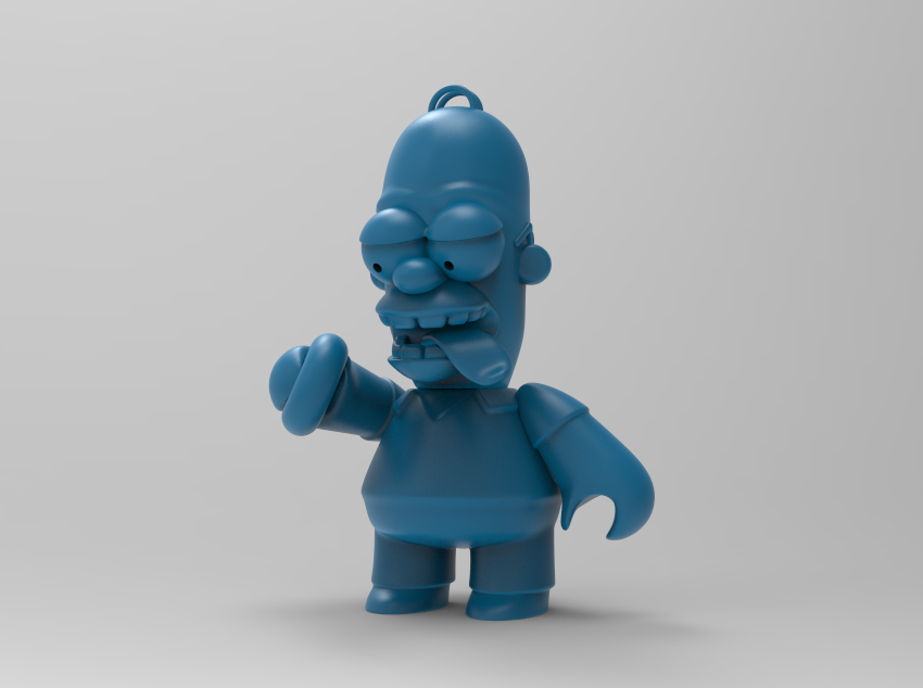 Файл 3D Homer Simpson Chibi 👪・Модель для загрузки и 3D-печати・Cults