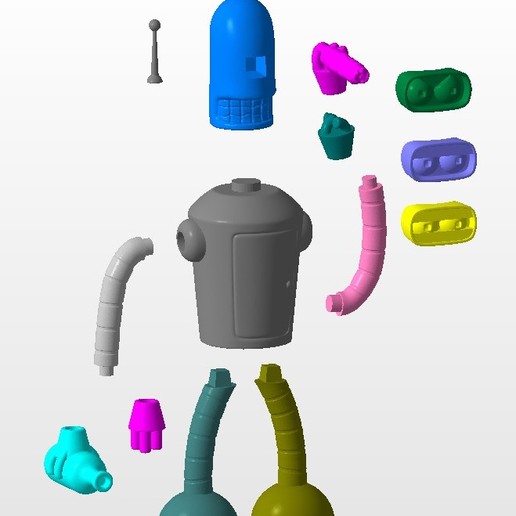 Download 3D printer model Bender B. Rodriguez Futurama ・ Cults