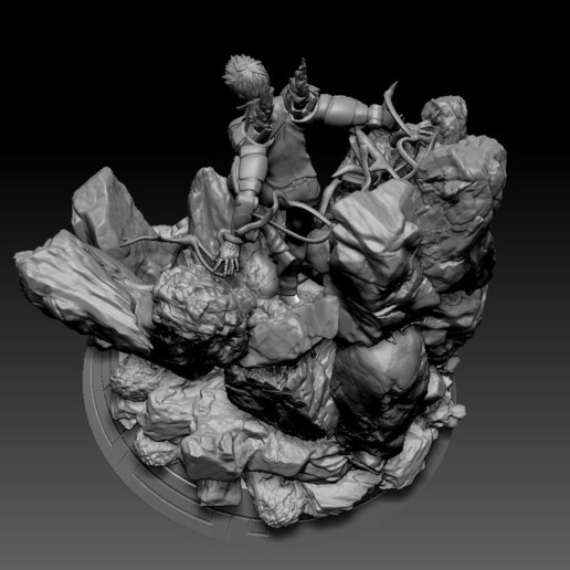 Download STL file Genos One Punch Man 3D print model • Design to 3D ...