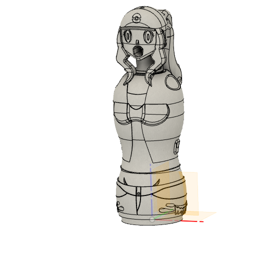 Free Stl File Hilda Av Onahole Male Masturbator Porkymon ・3d Printing