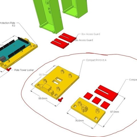 Télécharger STL gratuit Plaque Arduino Mega 2560 R3 ・ Cults