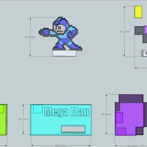 Descargar modelos 3D gratis Amantes 8bit ・ Cults