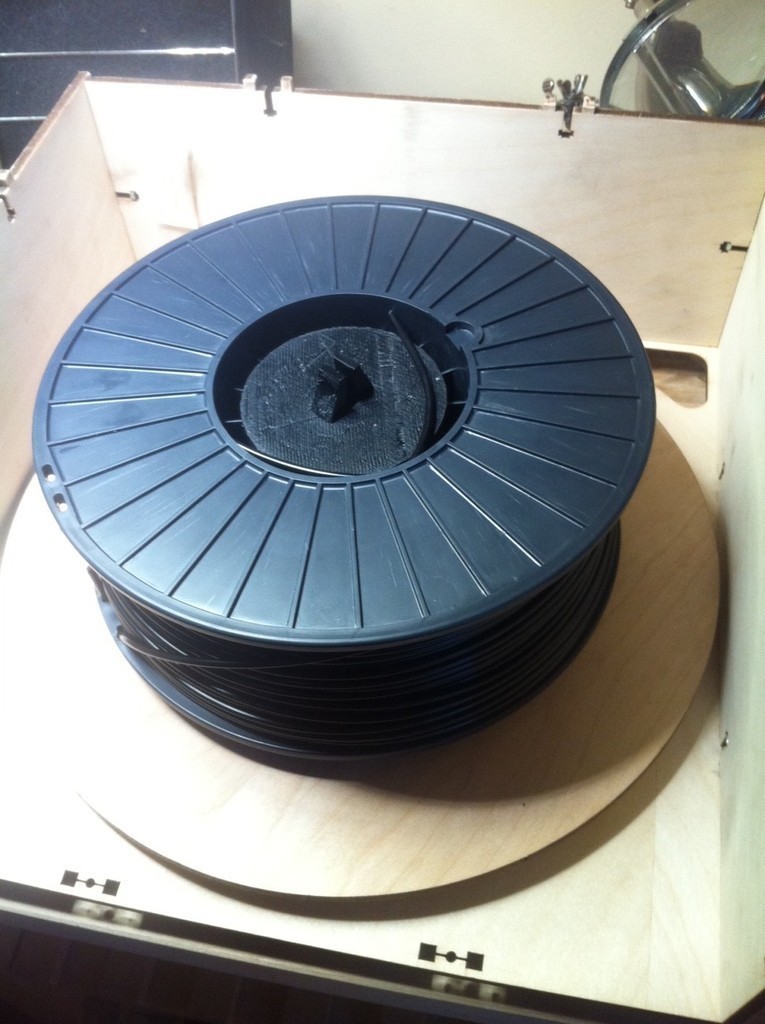 Free STL file 1kg plastic spool adapter for the Filament Spindle MK1 ...