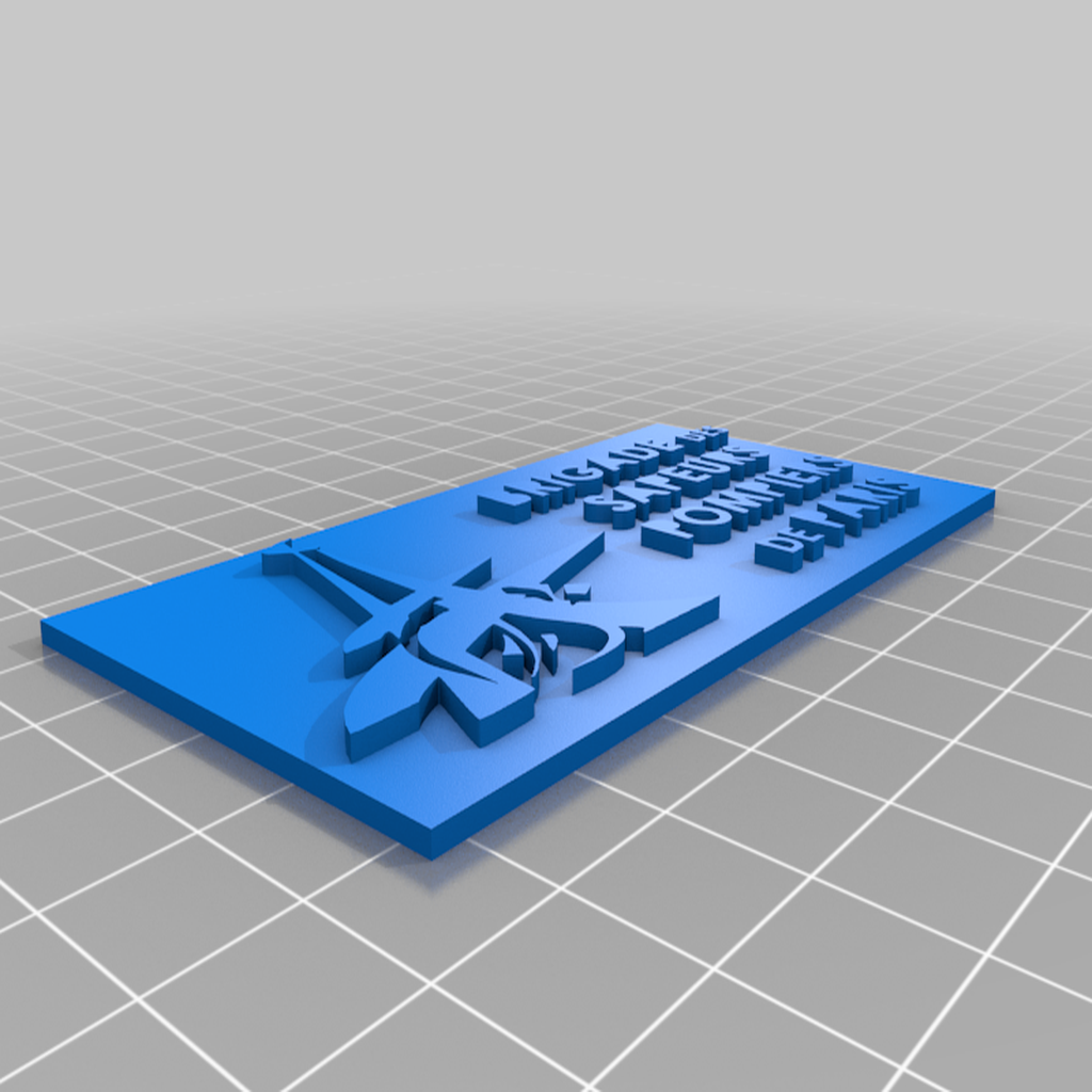 Free STL file Logo of the Paris Fire Brigade - BSPP・3D print model to ...