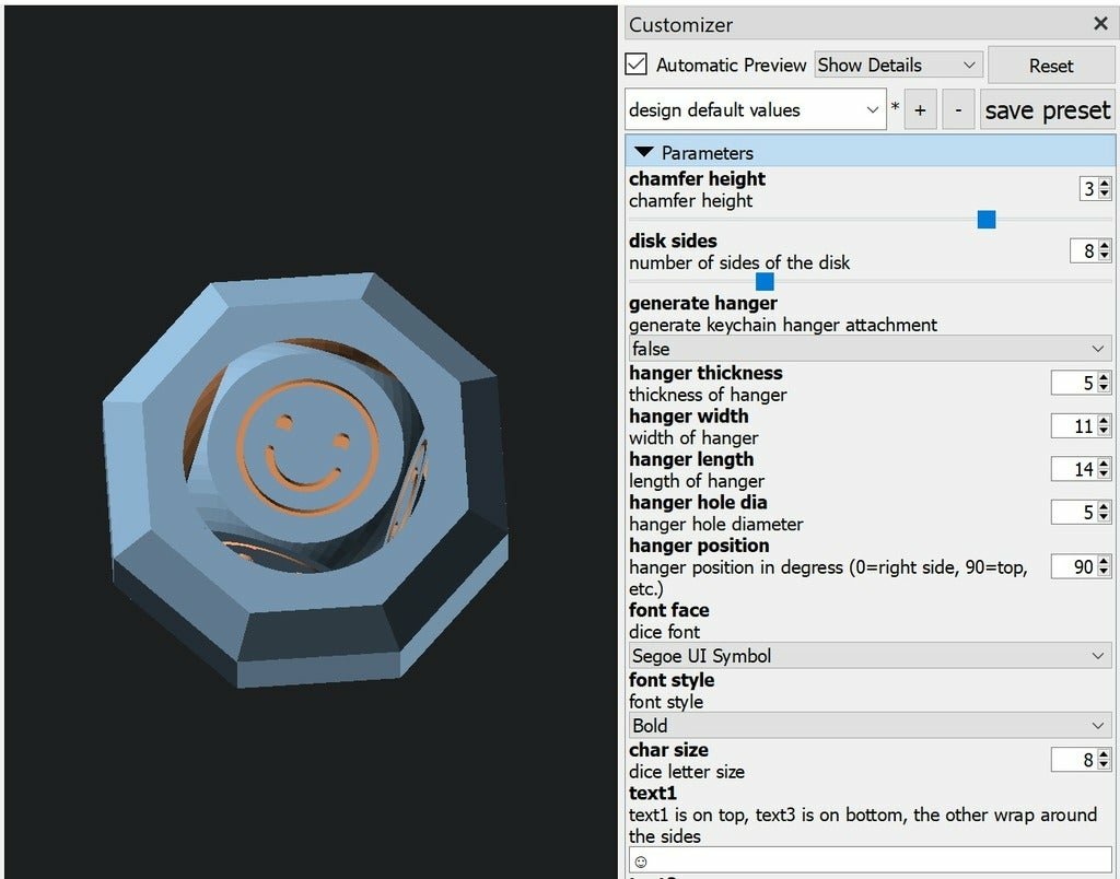 Free STL file Customizable Keychain Dice Spinner・3D print design to ...
